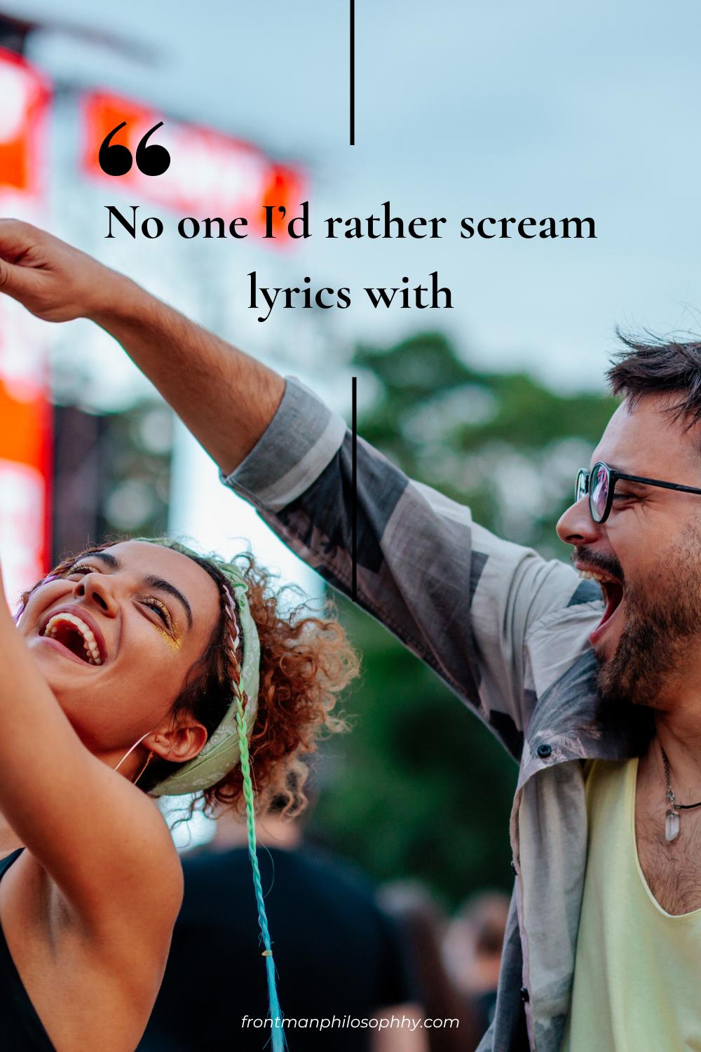 200 Fun Concert Instagram Captions - Frontman Philosophy